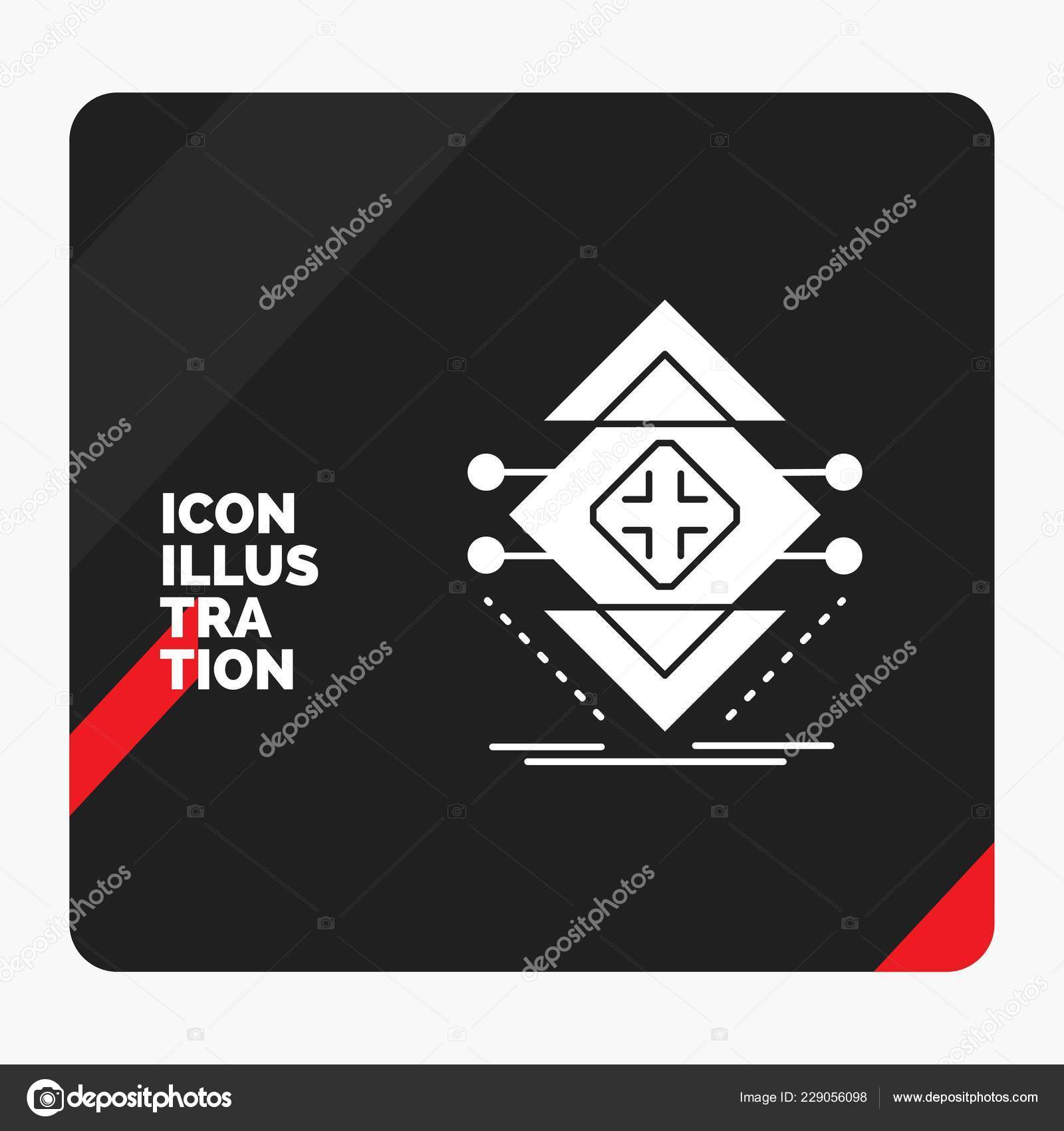 Red Black Creative Presentation Background Computing Data Infrastructure Science Structure Stock ...