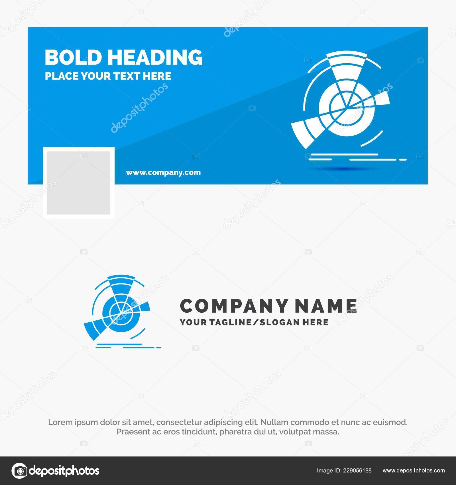 Blue Business Logo Template Data Diagram Performance Point Reference ...