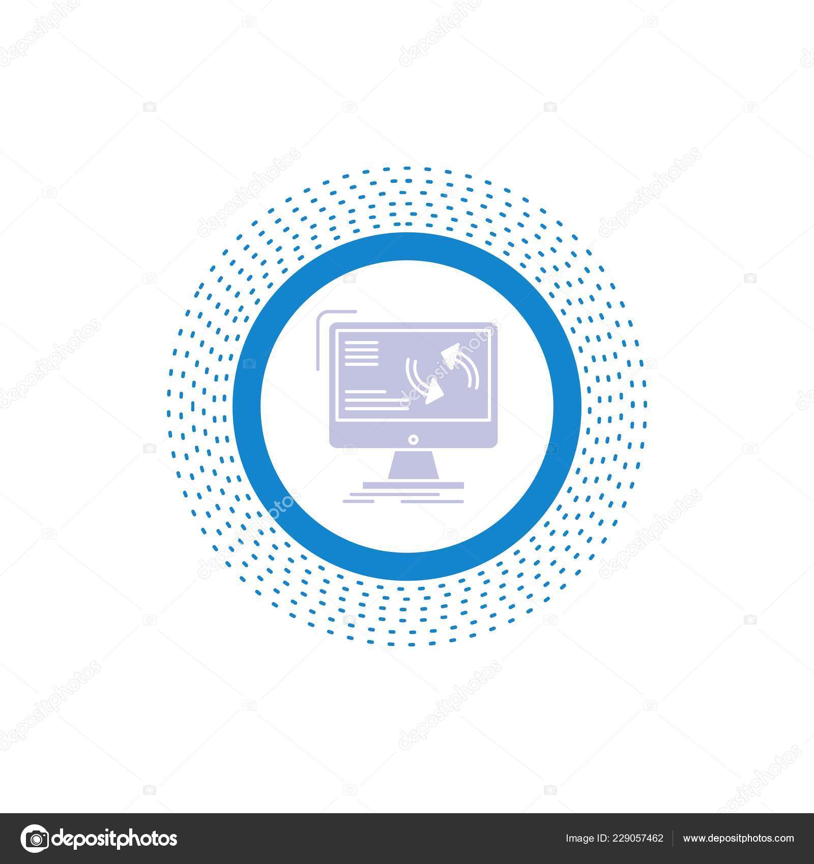 Synchronization Sync Information Data Computer Glyph Icon Vector Isolated Illustration Stock ...