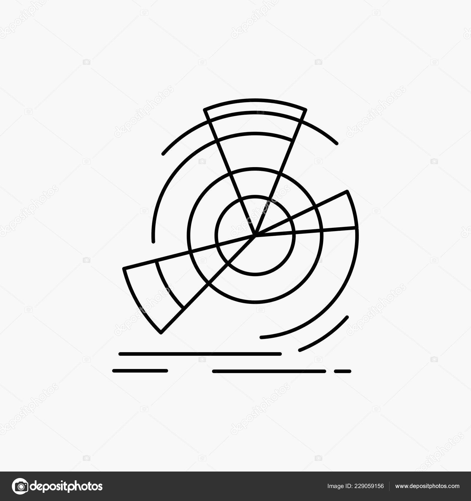 Data Diagram Performance Point Reference Line Icon Vector Isolated ...