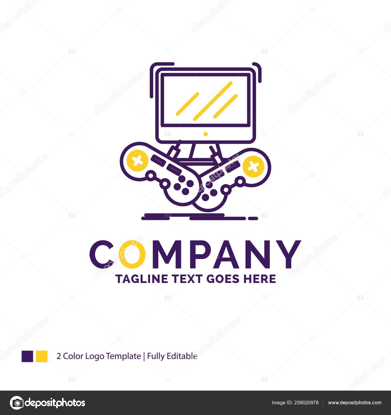 Company Name Logo Design For Game, gaming, internet, multiplayer Stock ... Company Name Logo Design For Game, gaming, internet, multiplayer Stock ...