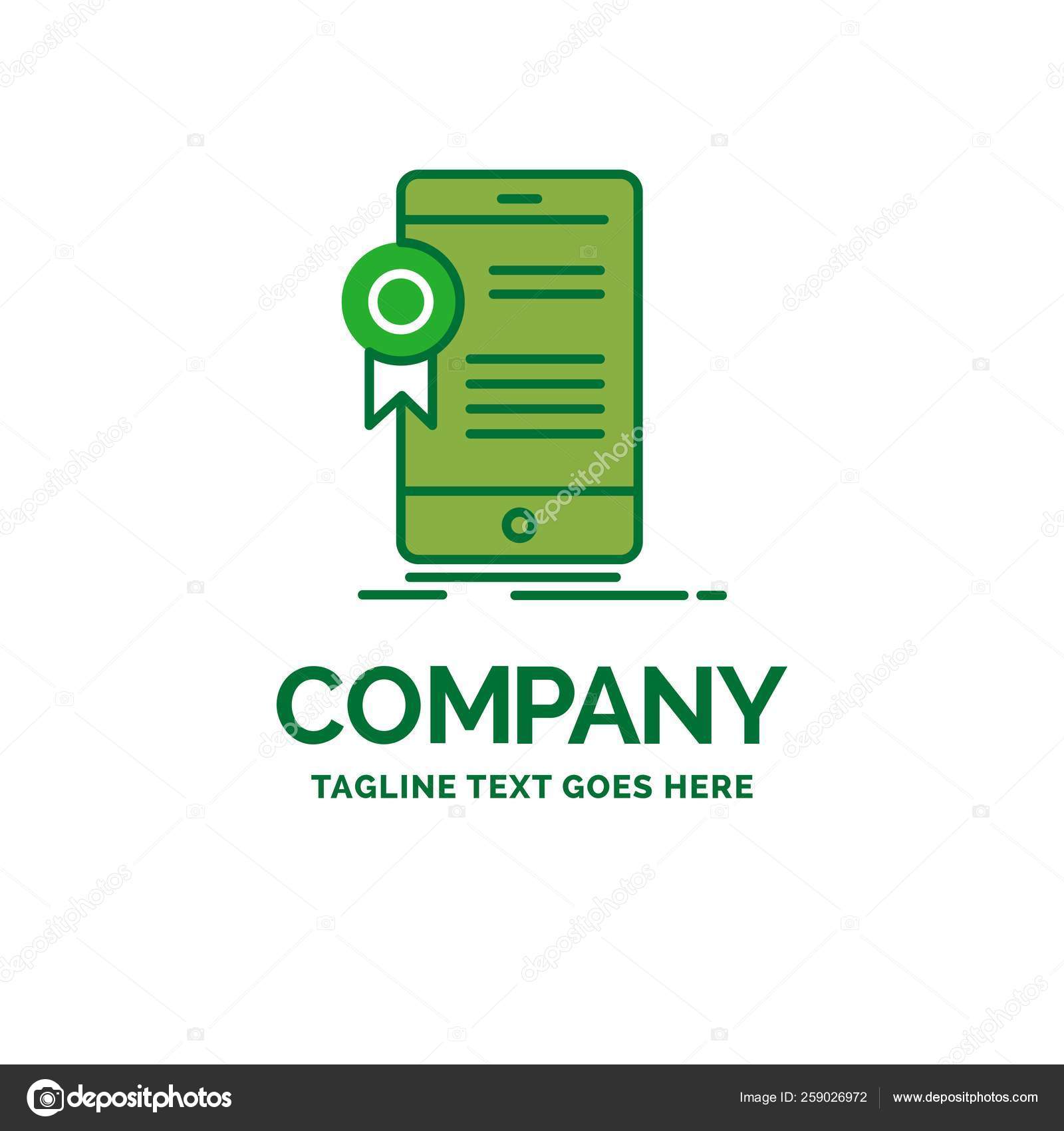 Certificate, certification, App, application, approval Flat Busi Stock ...