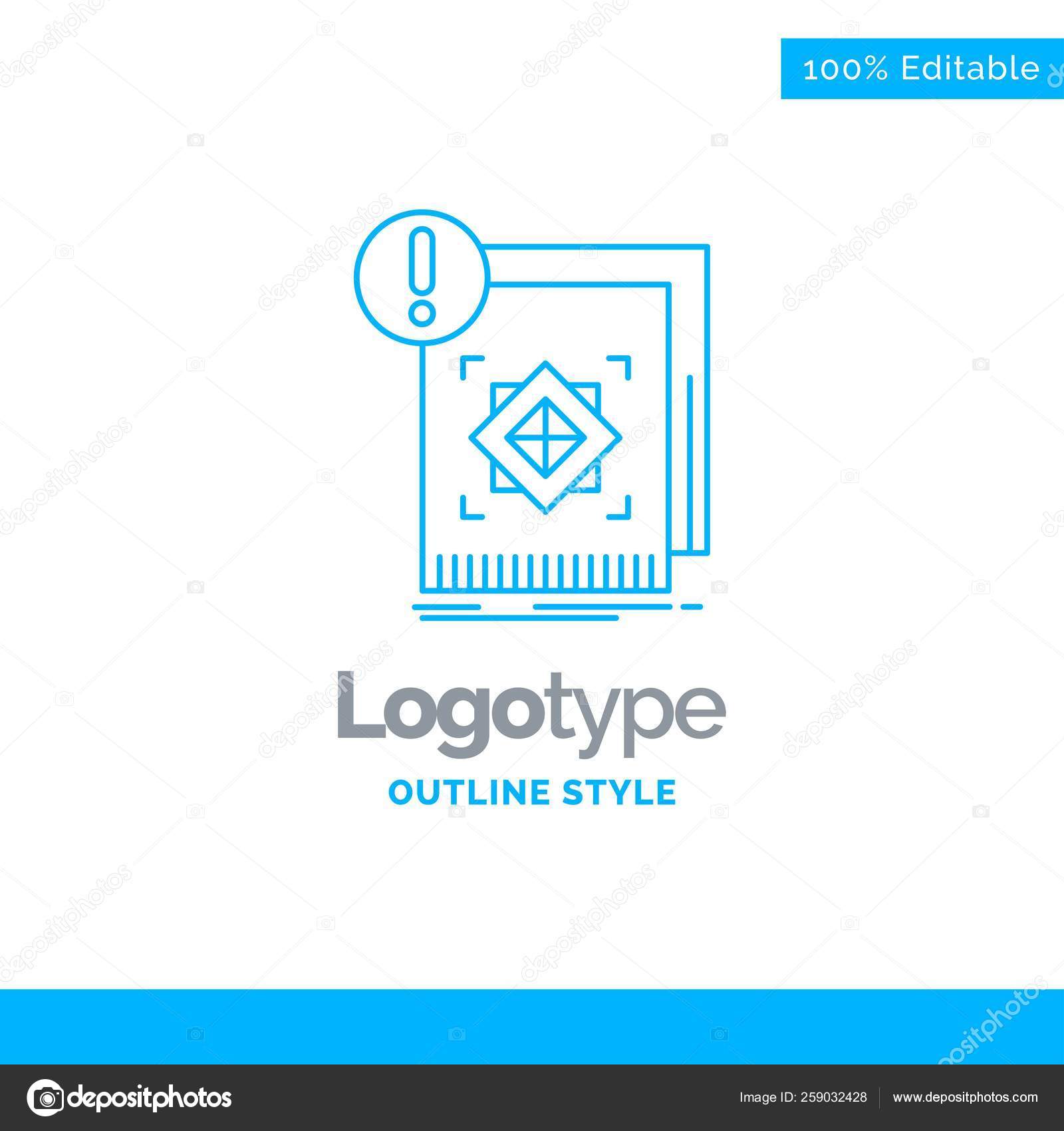 Blue Logo design for structure, standard, infrastructure, inform Stock ...