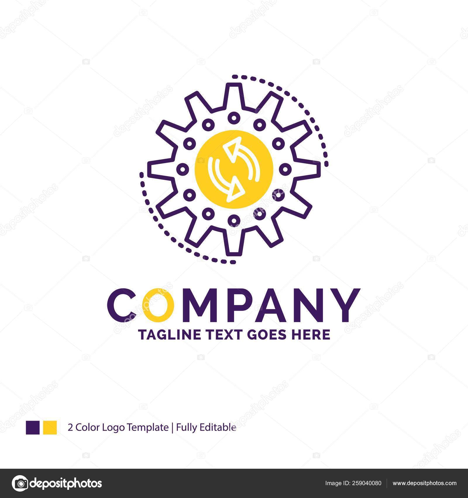Company Name Logo Design For management, process, production, ta Stock ...
