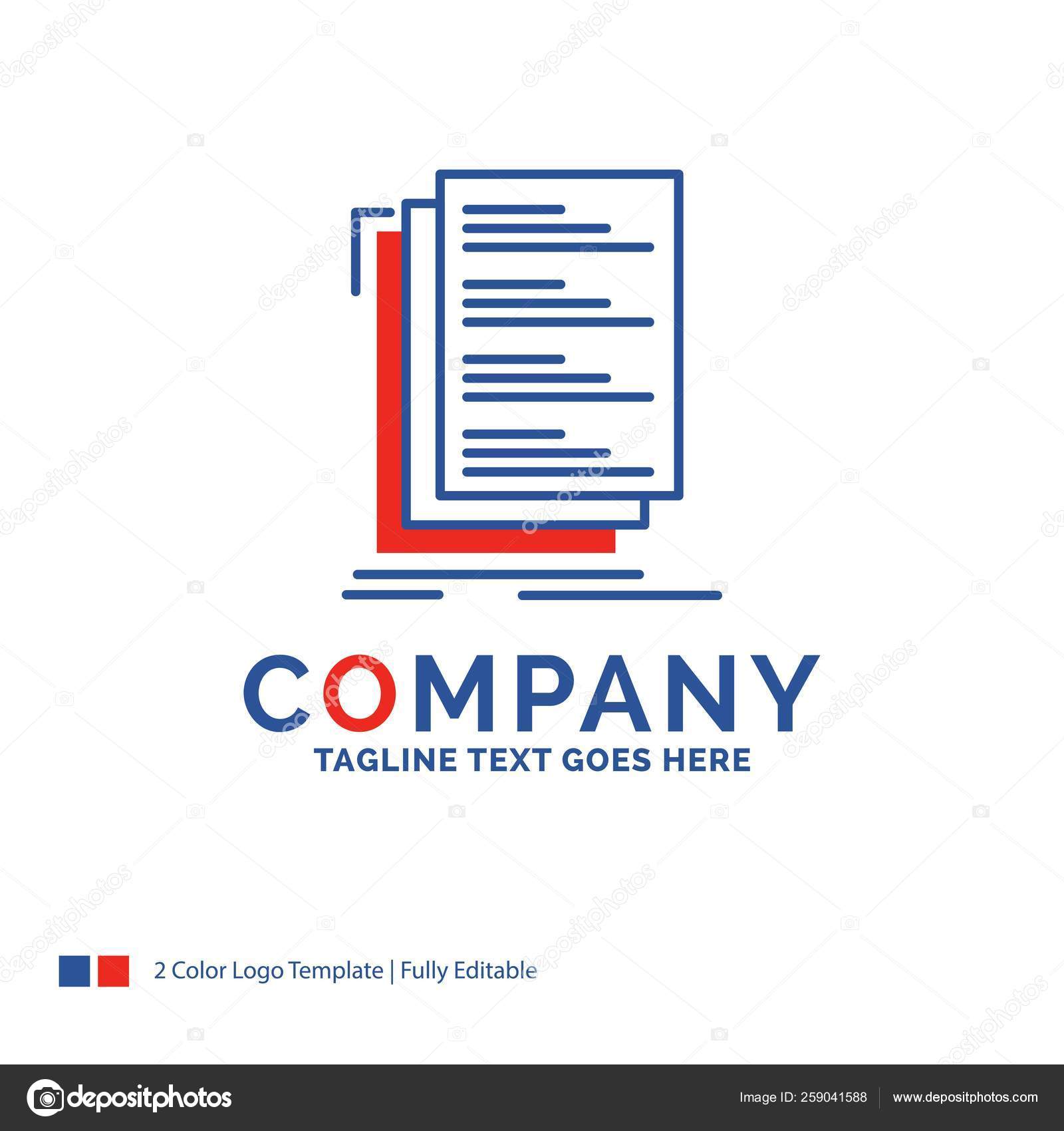 Company Name Logo Design For Code, coding, compile, files, list. Stock Vector Image by ©Flatart ...