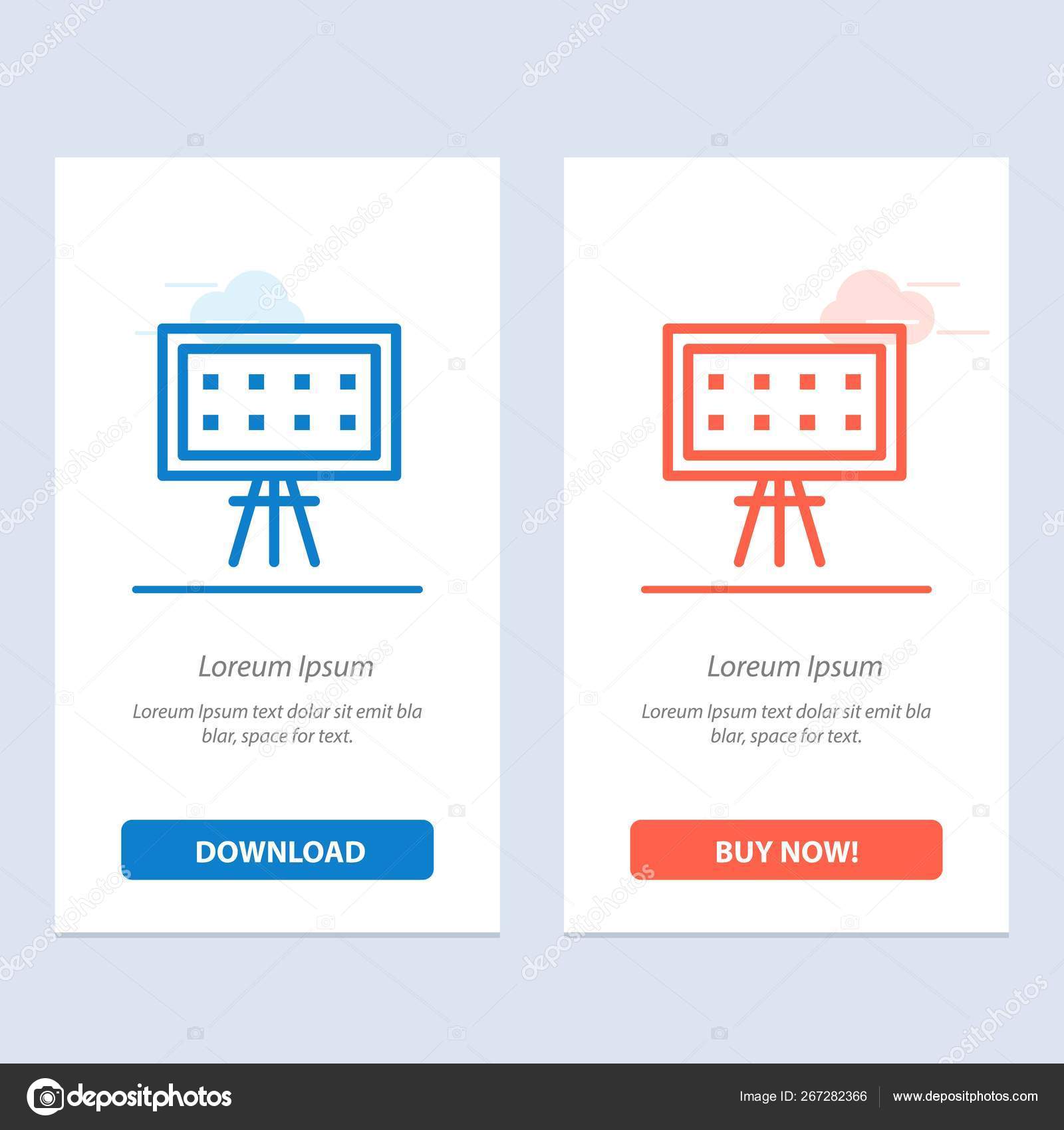 Alphabet, Board, Education, Presentation Blue and Red Download Stock ...