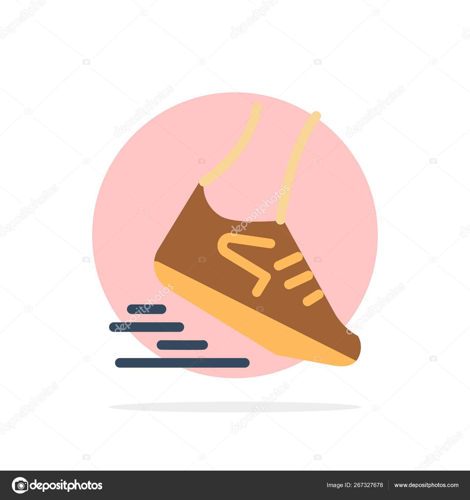 Fast, Leg, Run, Runner, Running Abstract Circle Background Flat Stock ...