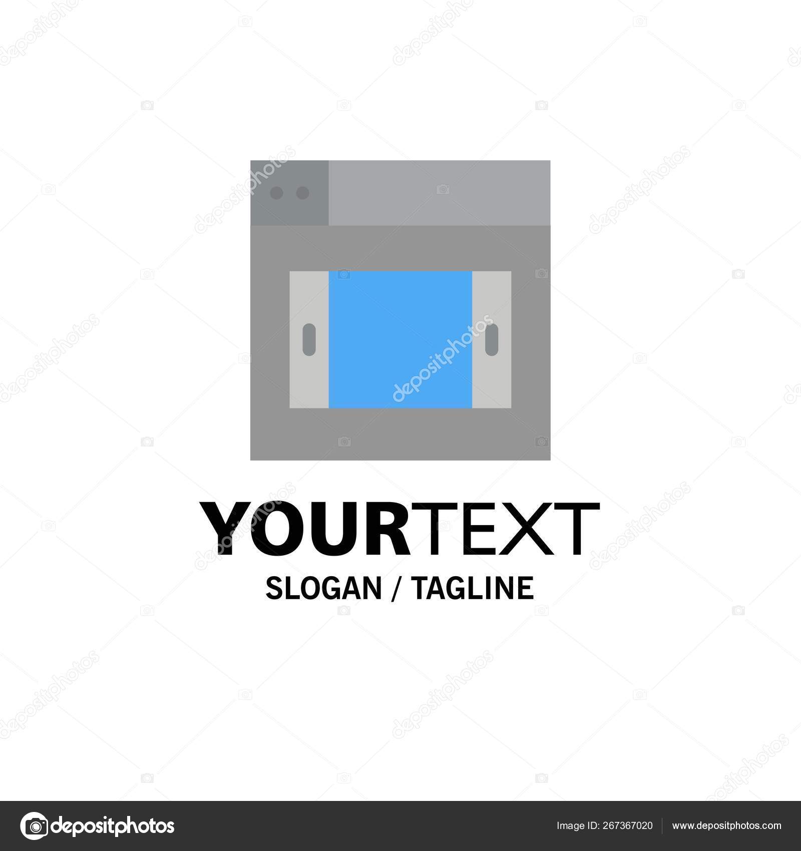 Web, Design, Mobile Business Logo Template. Flat Color Stock Vector ...