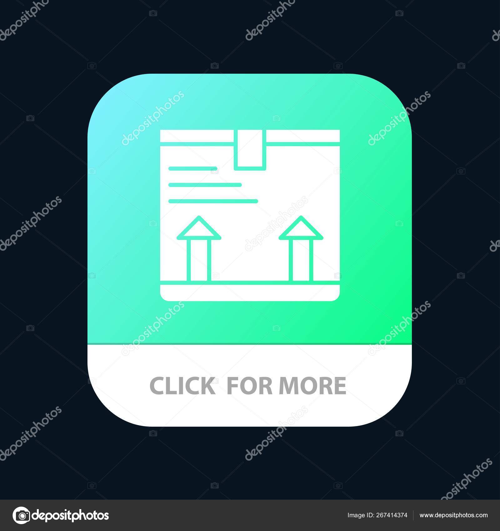 Entregar, Caja, Flecha, Up Diseño de iconos de aplicaciones móviles ...