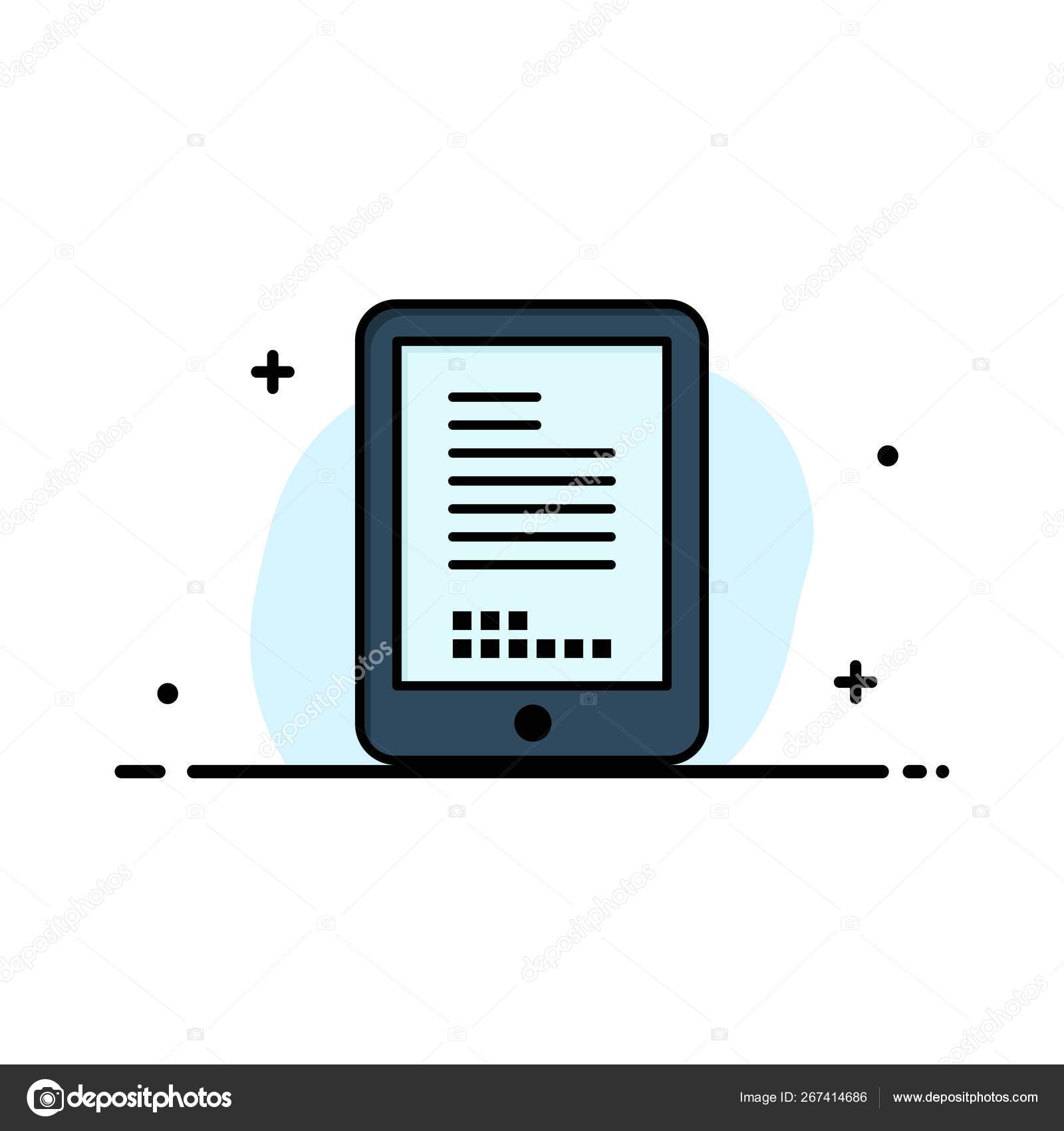 Mobile Coding Hardware Cell Business Logo Template Flat Colo Stock Vector Image By ©flatart
