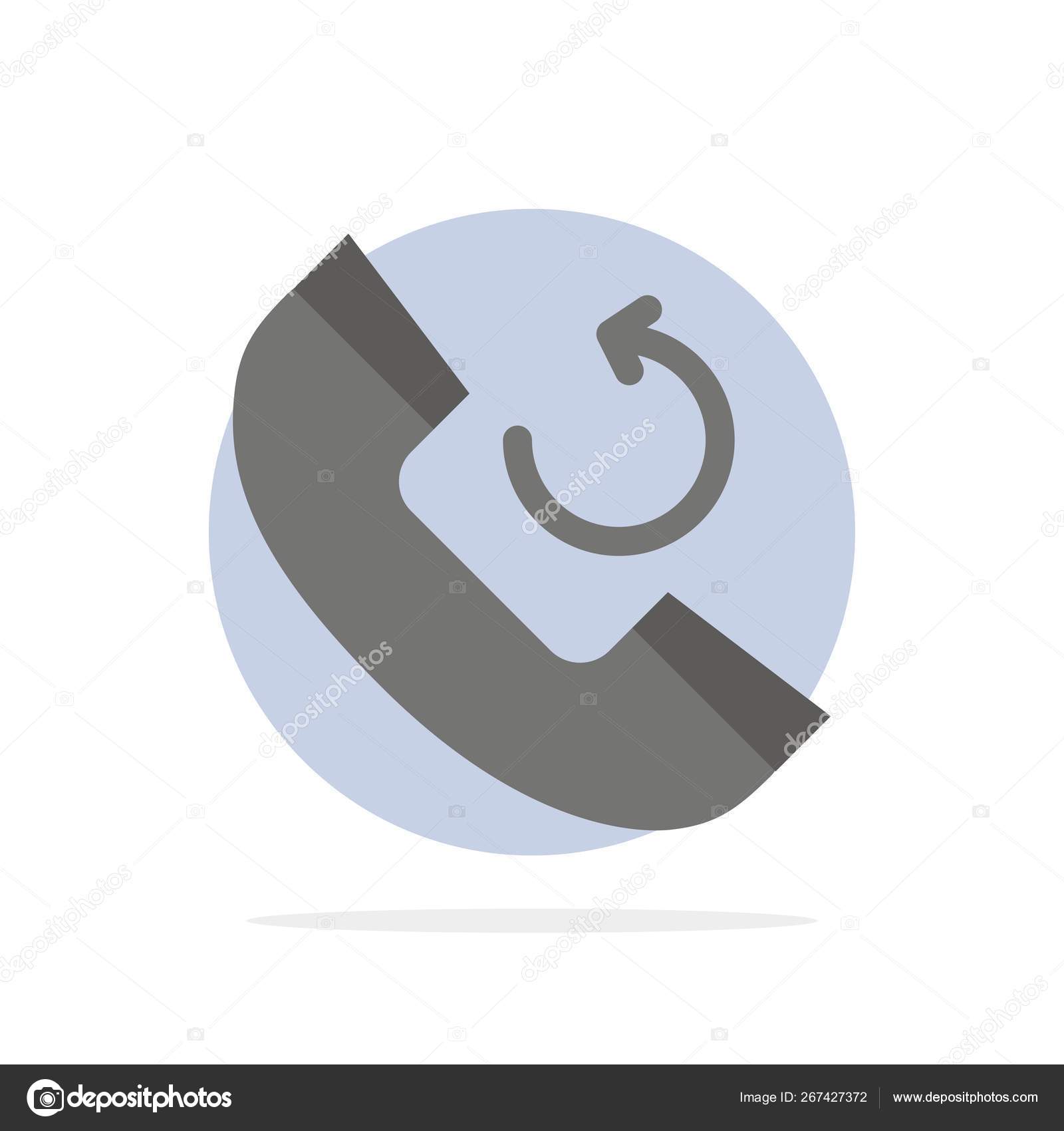 Call, Phone, Callback Abstract Circle Background Flat color Icon Stock Vector Image by ©Flatart ...