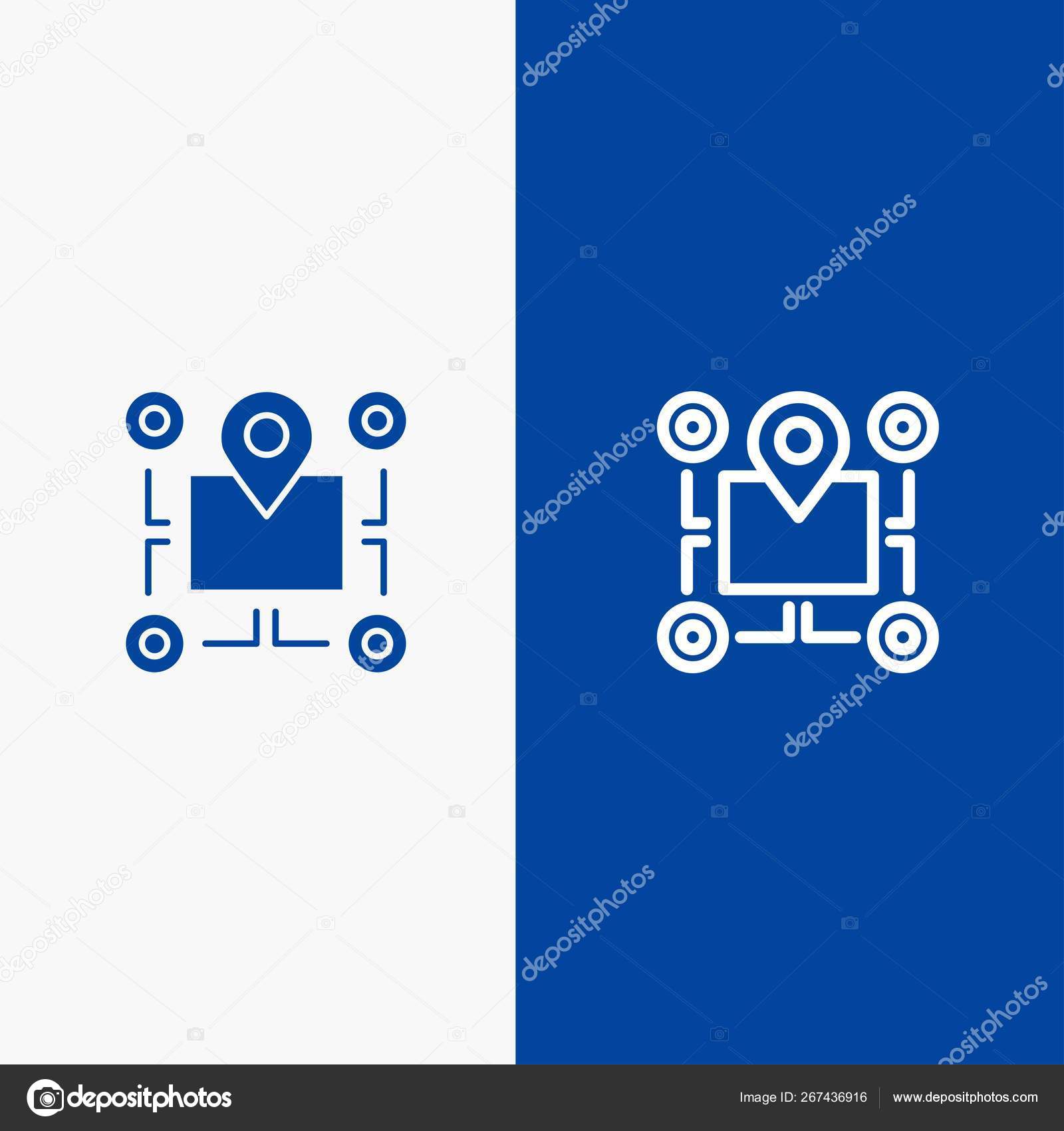 Location, Map, Chip, Area, Pointer, Line and Glyph Solid icon B Stock ...