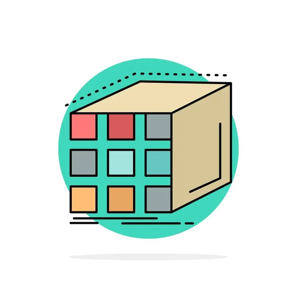 Abstract Aggregation Cube Dimensional Matrix Glyph Icon Stock Vector Image by ©Flatart #229030682