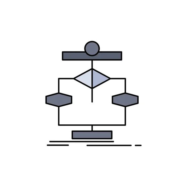 Algorithm Chart Data Diagram Flow Line Icon Transparent Background Black Stock Vector by ...