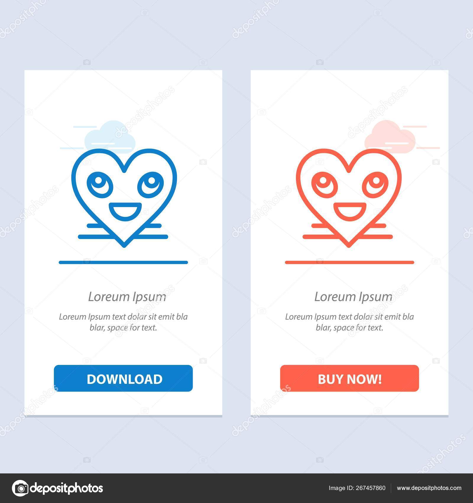Heart, Emojis, Smiley, Face, Smile Blue and Red Download and Bu Stock ...