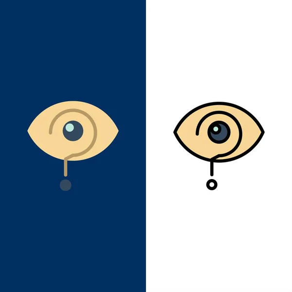 Curious, Exclamation, Eye, Knowledge, Mark Icons. Flat and Line - Stock ...