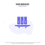 Files, Archive, Data, Database, Documents, Folders Blue Solid Lo Stock Vector Image by ©Flatart ...