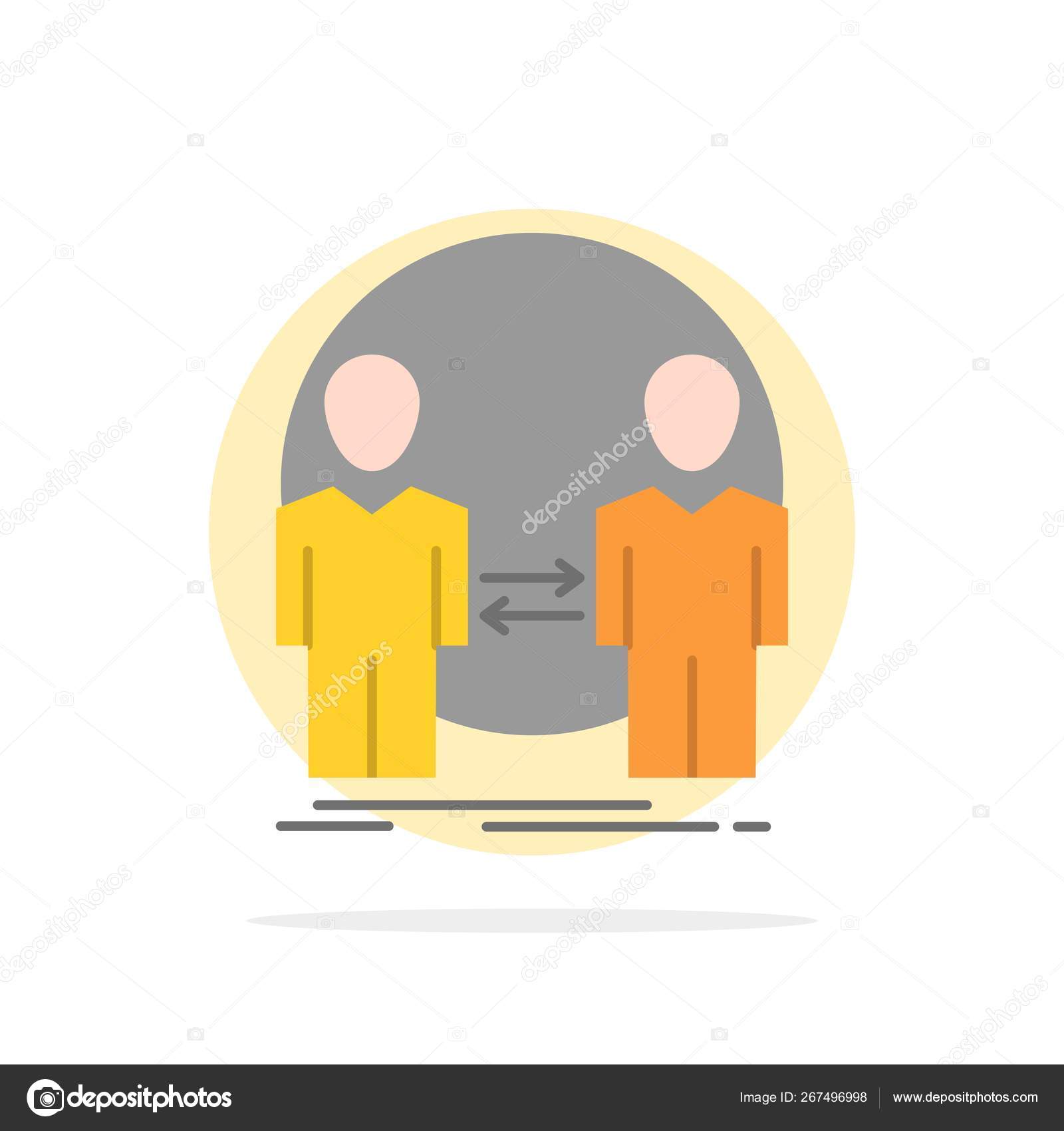 Man Clone User Identity Duplicate Abstract Circle Background Stock
