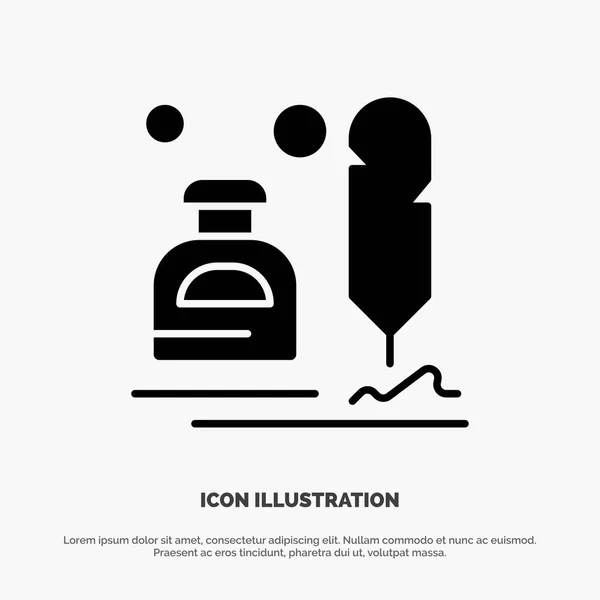 Ink, Erite, Fur, Letter, Office, Business Logo Template. Flat Co Stock ...