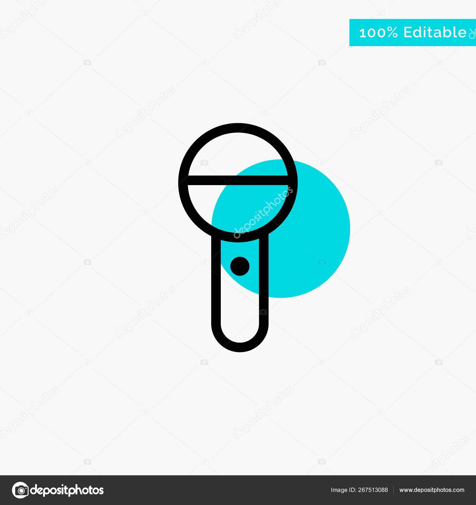 Media, Mic, Microphone, Press, Sound turquoise highlight circle Stock ...
