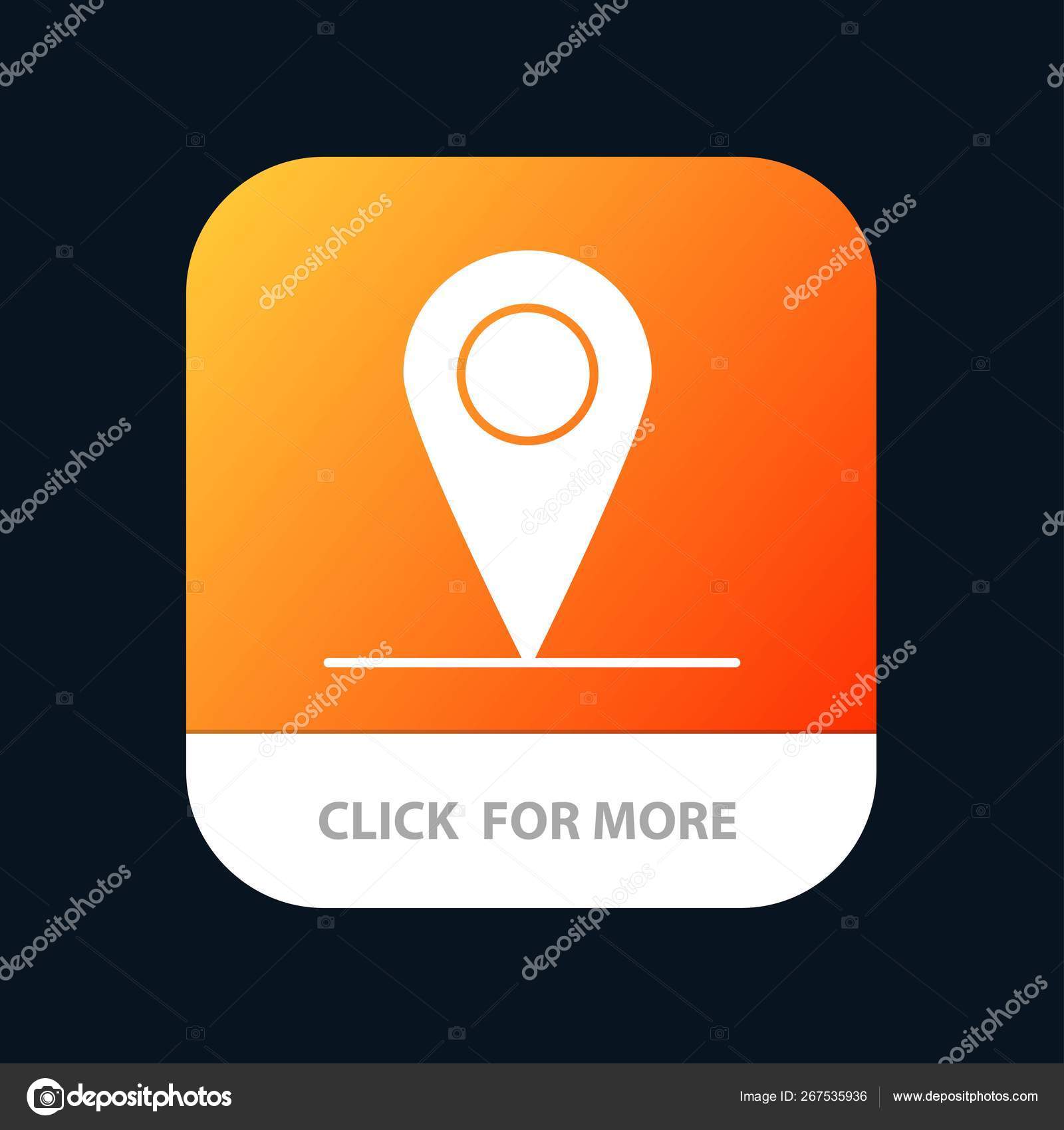 Location, Map, Interface Mobile App Button. Android and IOS Glyp Stock Vector by ©Flatart 267535936