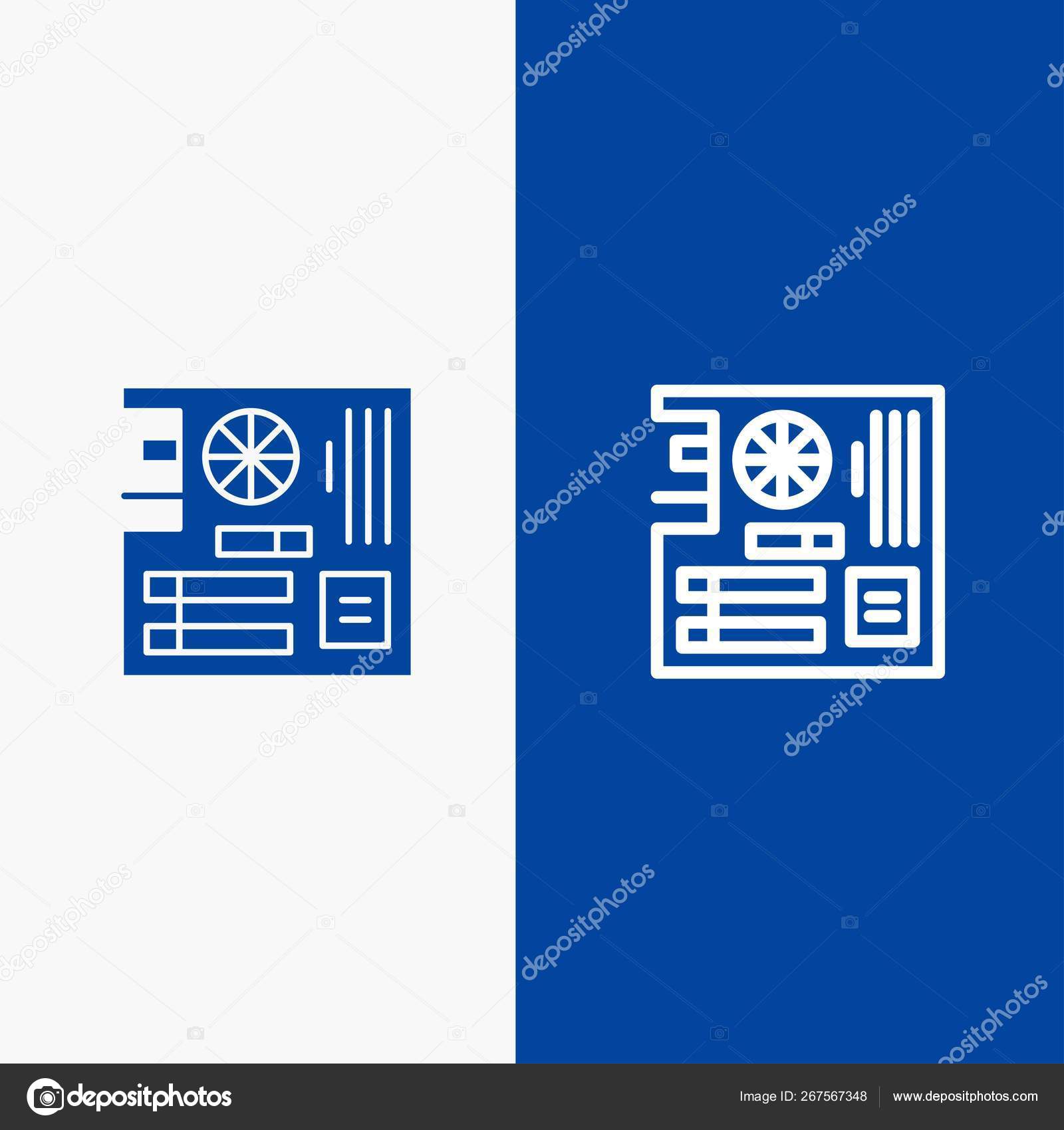 Tablero, Ordenador, Principal, Mainboard, Línea Madre y Glifo Sólido ic ...