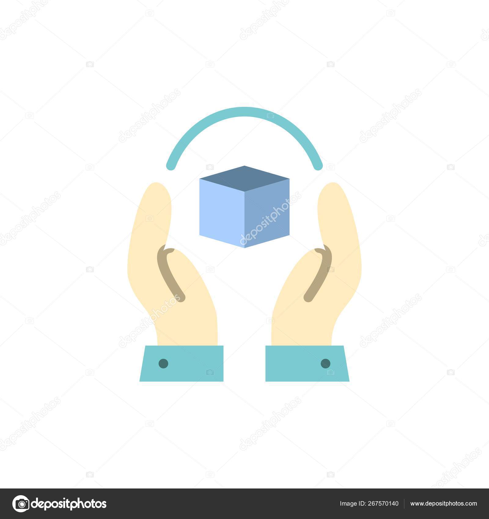 Care, Caring, Handle, Product, Responsibility Flat Color Icon. Stock ...