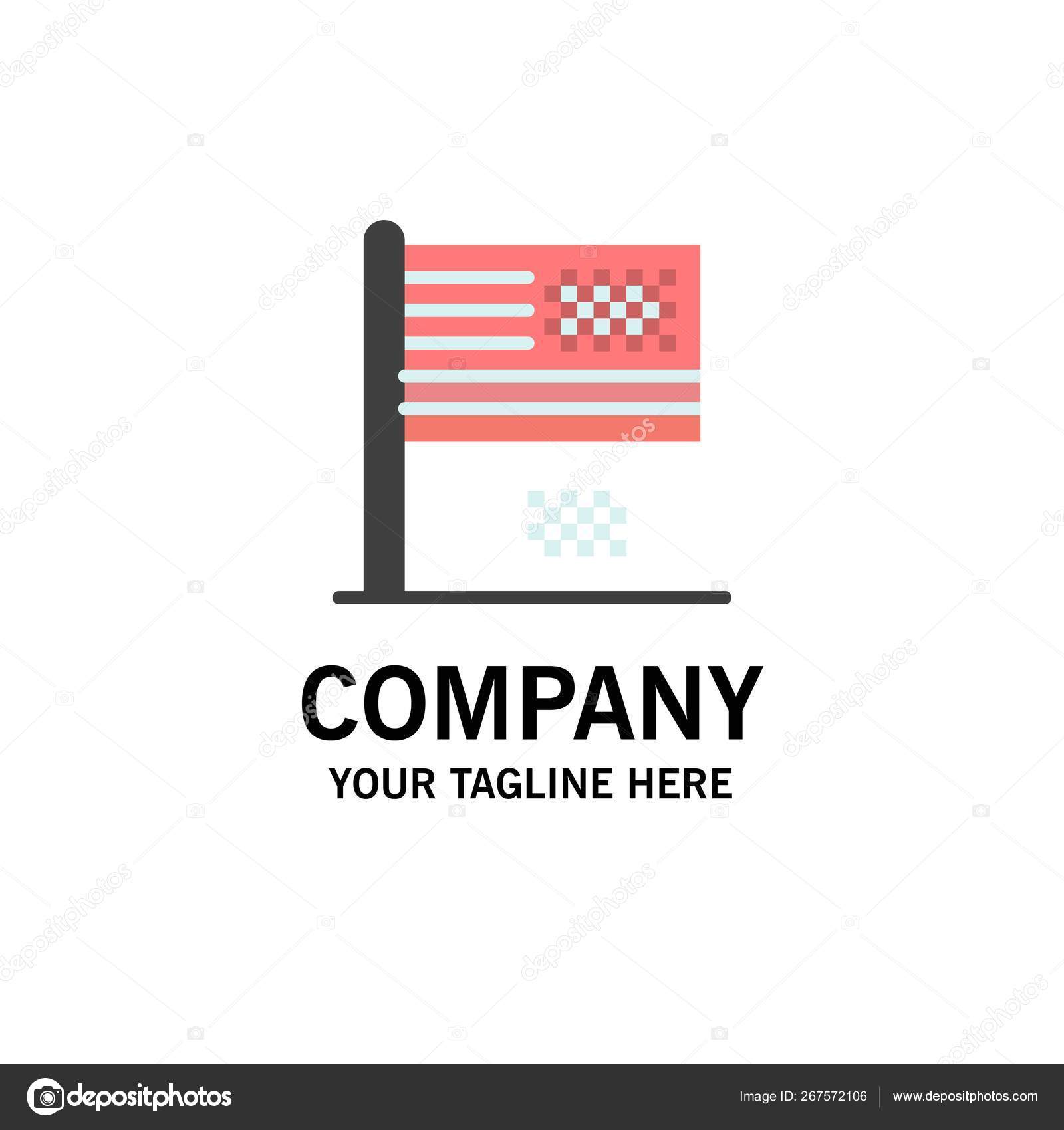 American Dream, Collapse, Decline, Fall, Flag Business Logo Temp Stock ...