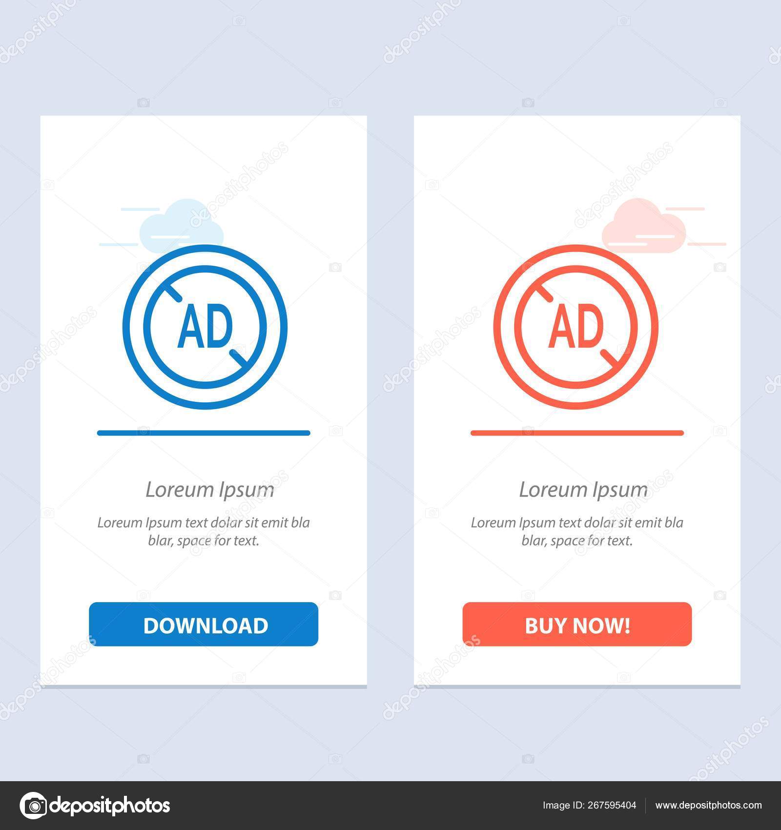 Ad, Blocker, Ad Blocker, Digital Blue and Red Download and Buy Stock ...