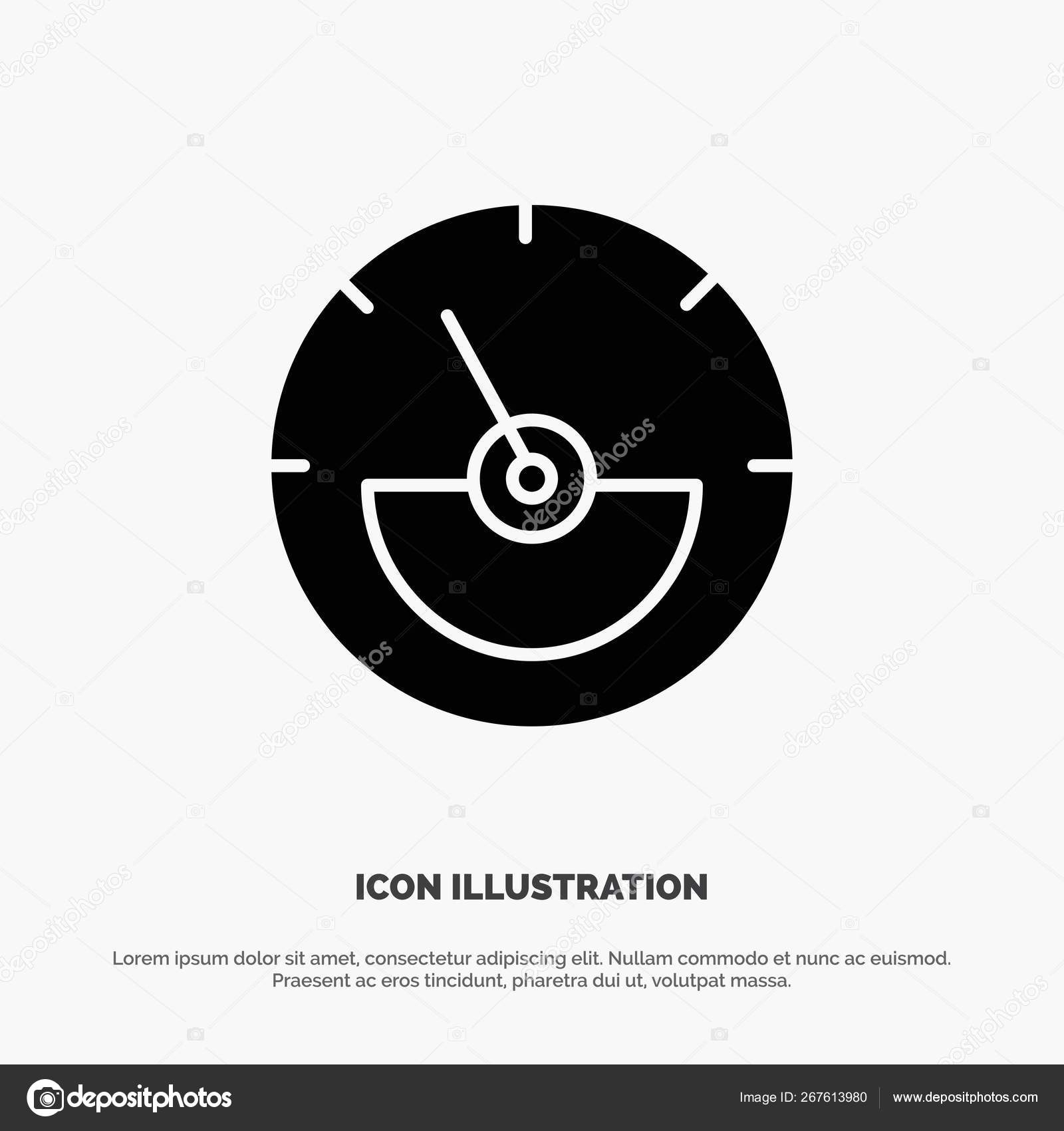 Ampere, Ampere Meter, Electrical, Energy solid Glyph Icon vector Stock ...