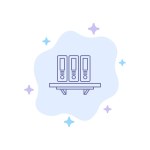 Files, Archive, Data, Database, Documents, Folders Blue Solid Lo Stock Vector Image by ©Flatart ...