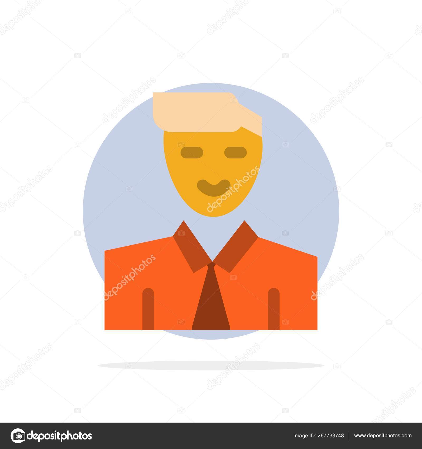 Man, User, Student, Teacher, Avatar Abstract Circle Background F Stock ...