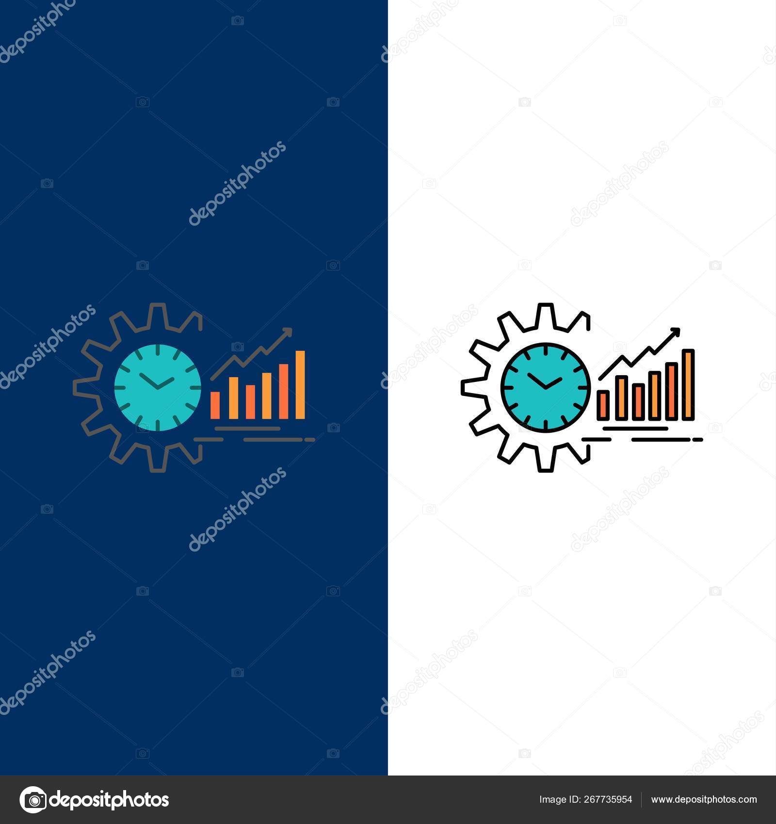 Chart, Analytics, Graphs, Market, Schedule, Time, Trends Icons. Stock ...