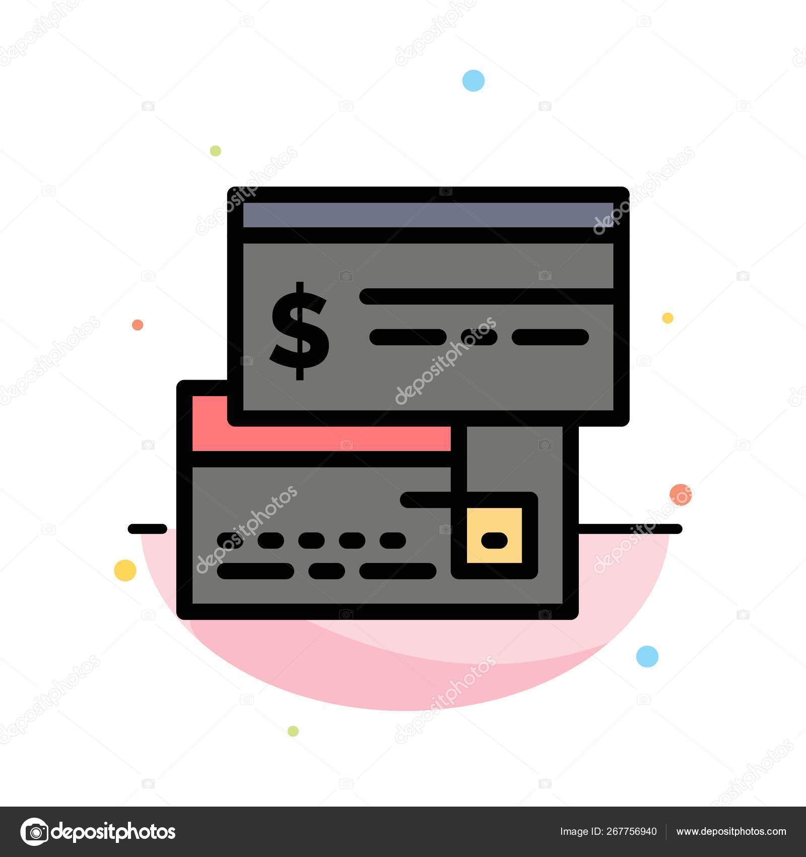 Direct Payment, Card, Credit, Debit, Direct Abstract Flat Color Stock ...