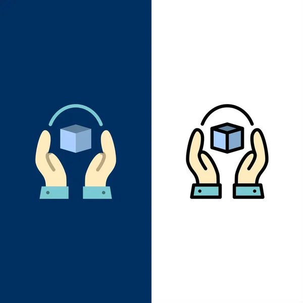 Care, Caring, Handle, Product, Responsibility Flat Color Icon. Stock ...