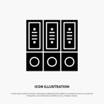 Files, Archive, Data, Database, Documents, Folders Blue Solid Lo Stock Vector Image by ©Flatart ...