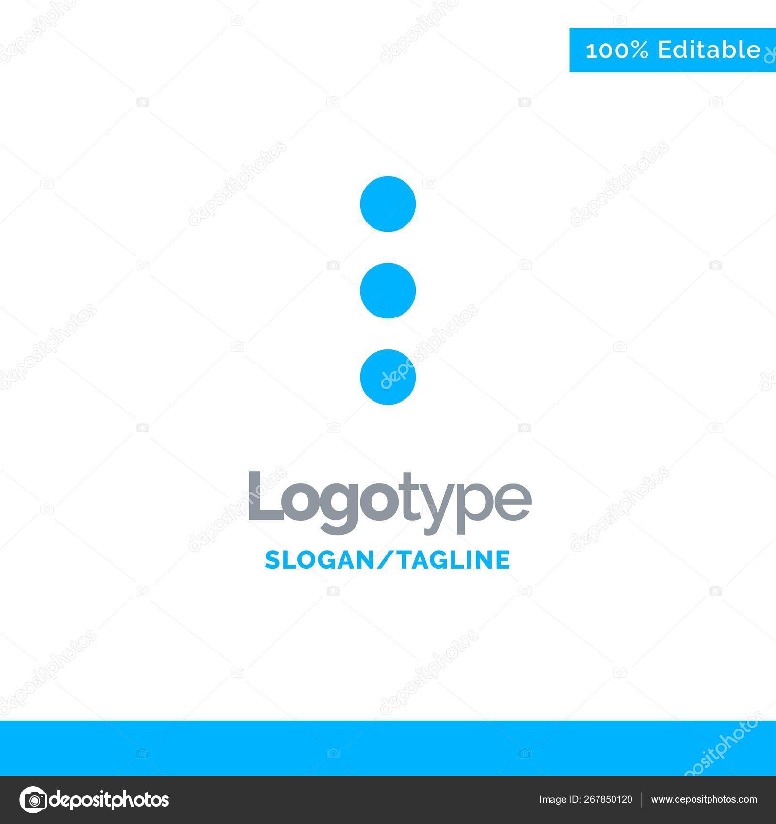 App, Phone, Ui Blue Solid Logo Template. Place for Tagline Stock Vector ...