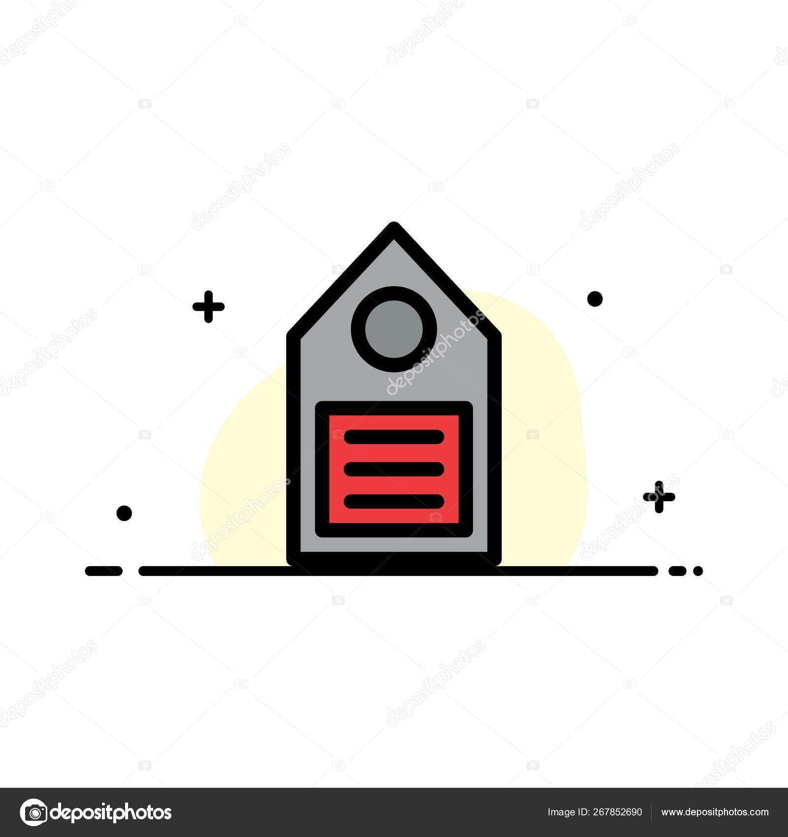 Eco, Ecology, Environment, Tag, Label Business Flat Line Filled Stock ...