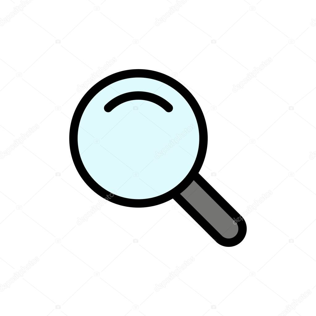 Ampliado, Búsqueda, Icono de Color Plano Ui. Banner icono vectorial ...