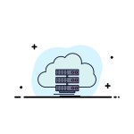 Cloud, storage, computing, data, flow Flat Color Icon Vector Stock Vector Image by ©Flatart ...