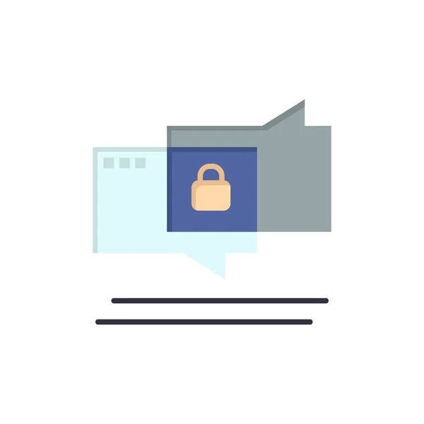 Chat, Chatting, Security, Secure Abstract Circle Background Flat Stock Vector Image by ©Flatart ...