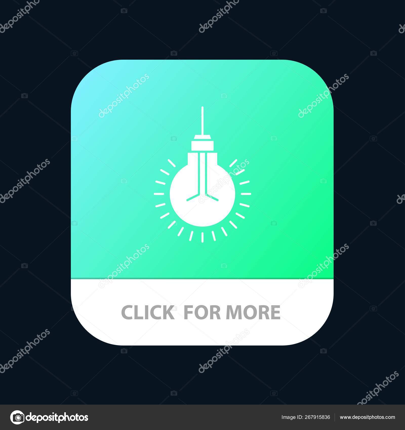 Light, Bulb, Idea, Tips, Suggestion Mobile App Button. Android a Stock Vector Image by ©Flatart ...