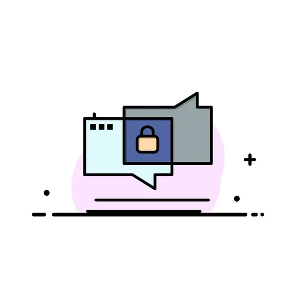 Chat, Chatting, Security, Secure Abstract Circle Background Flat Stock Vector Image by ©Flatart ...