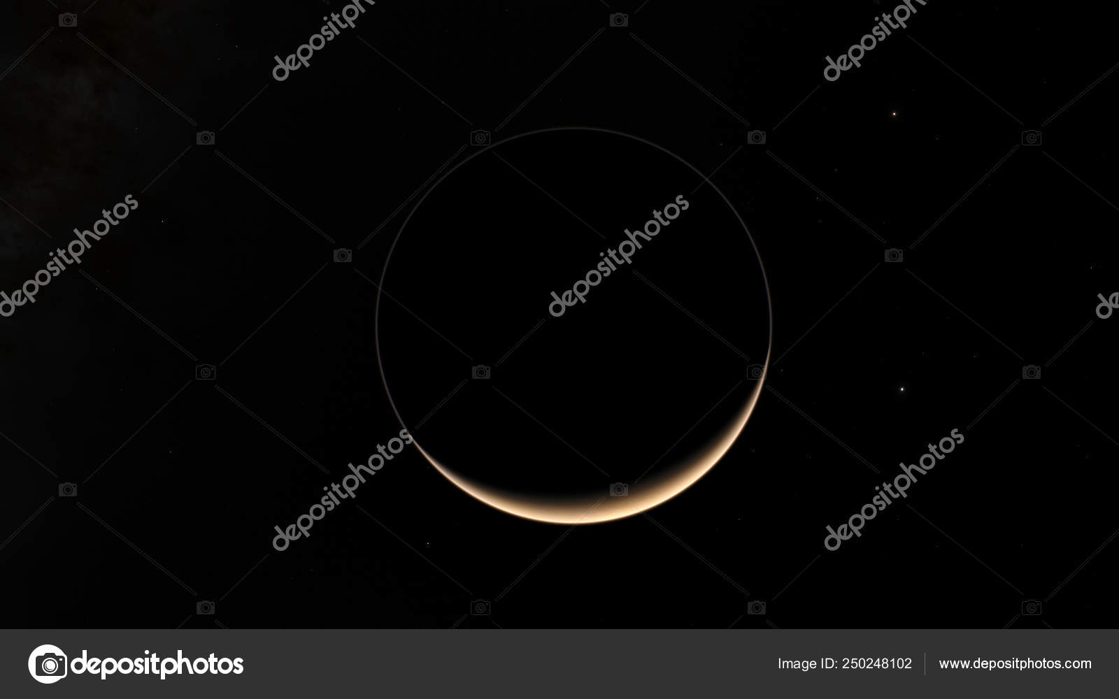 Mars högupplöst bild, 4K. Mars är en planet i solsystemet. Soluppgång ...