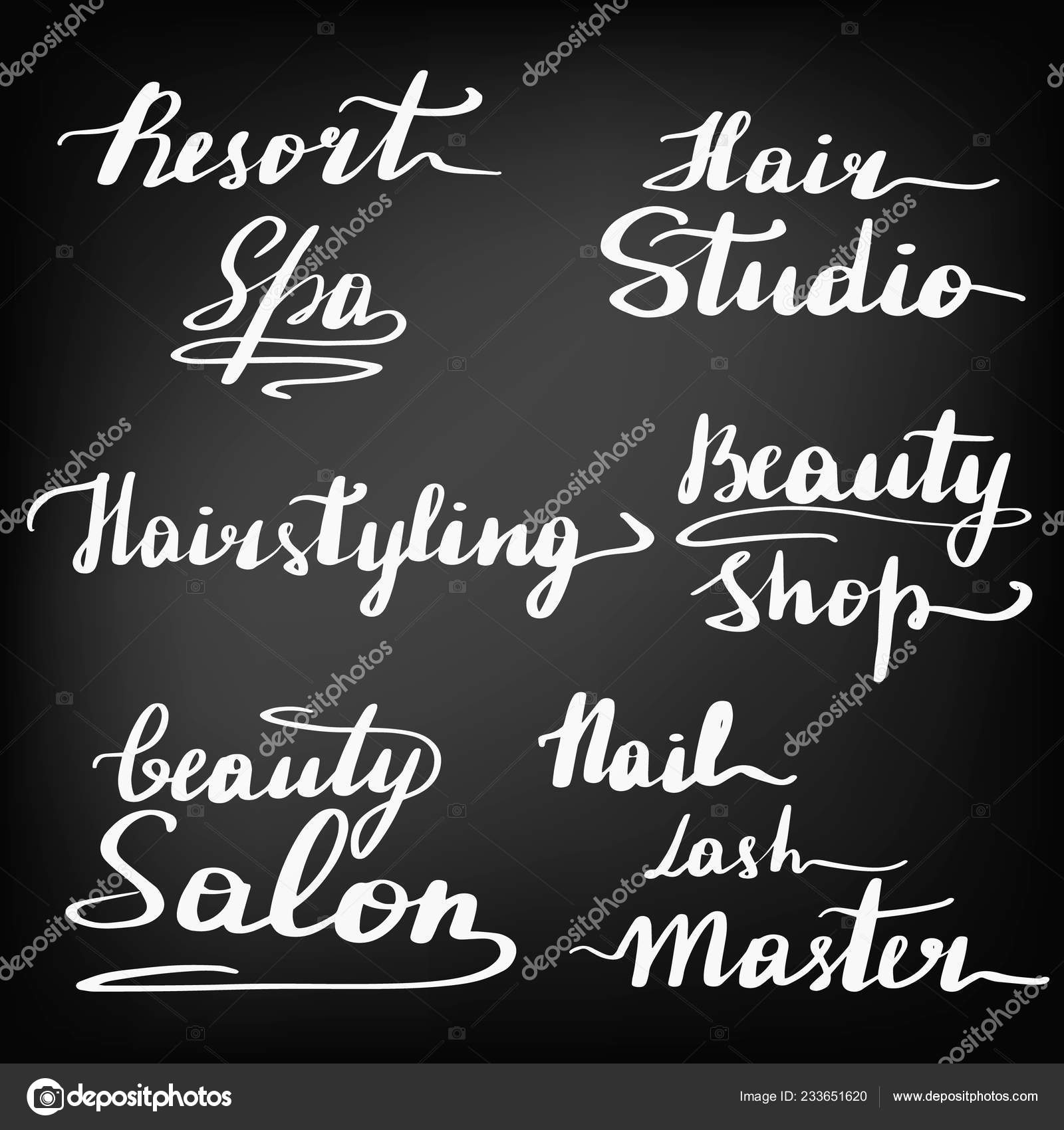 A set of beautiful lettering — Stock Vector © Selentaori #233651620
