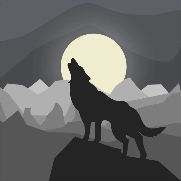 Wolf shadow Vector Art Stock Images | Depositphotos