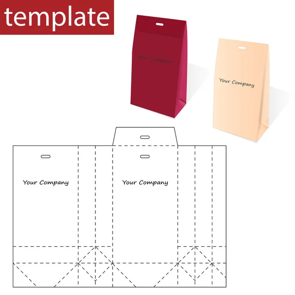 Folding pillow box Vector Art Stock Images | Depositphotos