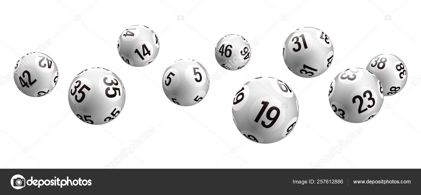 Vector white rolling bingo lottery balls Stock Vector Image by ©imlydia ...