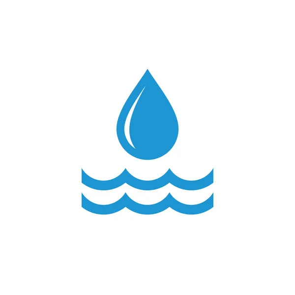 Blue Water Drop Icon White Background Vector Illustration Website ...