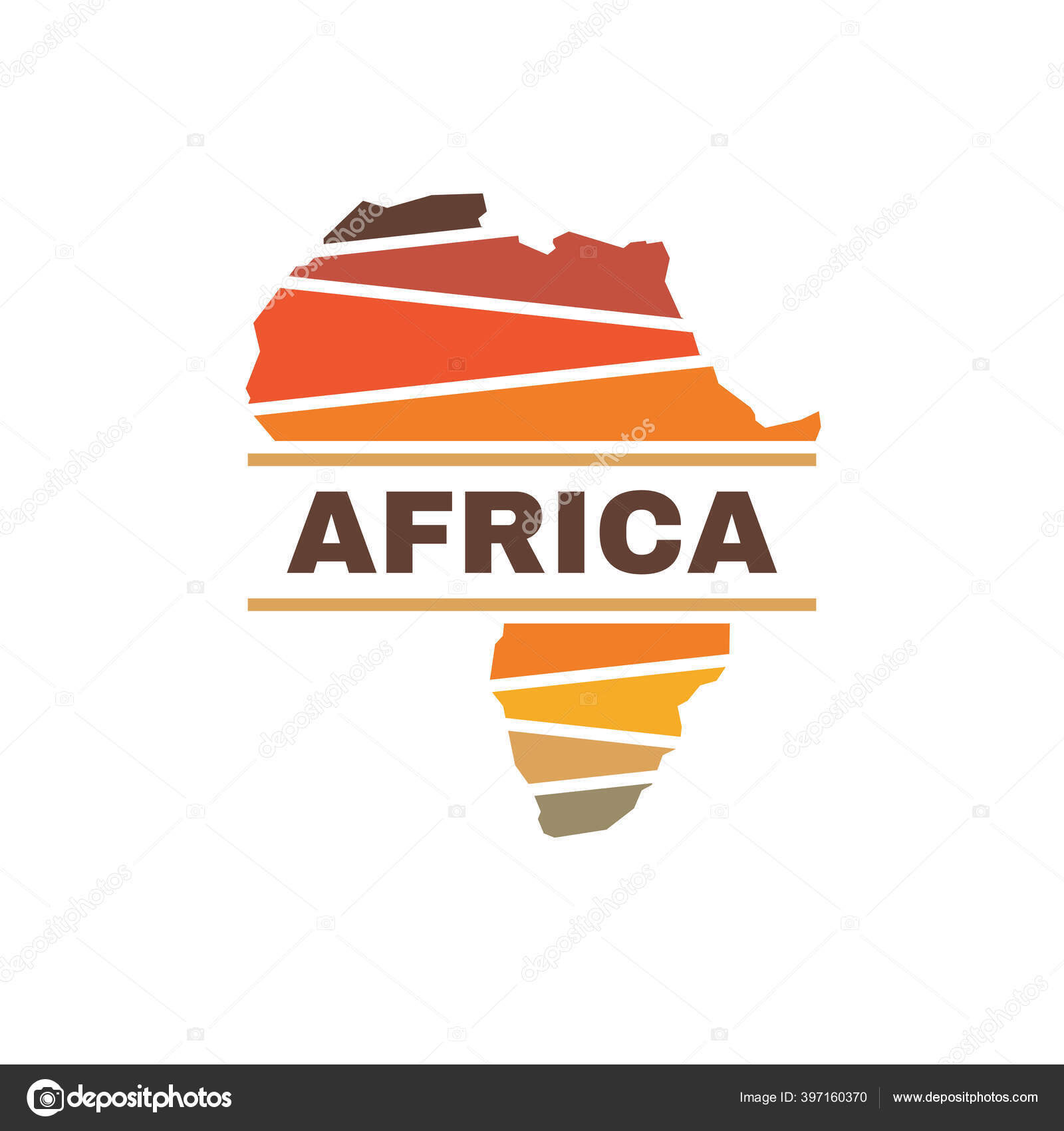 Image vectorielle Conception Logo Concept Silhouette Afrique Continent ...